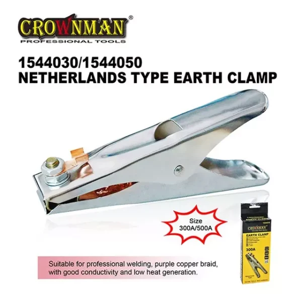 🔧 Crownman Earth Clamp – 300A – toolcity.lk